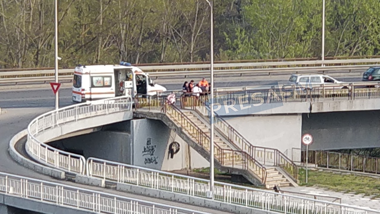 FOTO/VIDEO. Intervenție de urgență pe Podul Decebal. Persoană căzută la ...